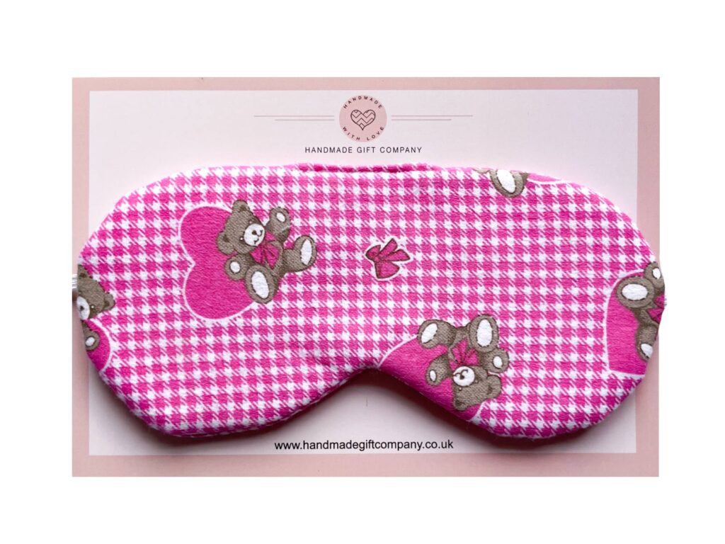 Sleep/Eye Mask Teddy Bears-Pink from Handmade Gift Company